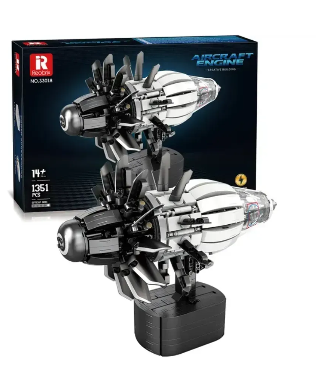 Конструктор Авиационный Двигатель, набор, 1351 дет, 33018 ( набор / подарок для мальчиков и девочек / подарок ребенку)