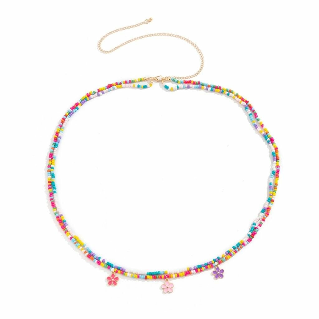 Сексуальный пояс с кисточками, плетенный из рисовых бусин, в стиле one gold