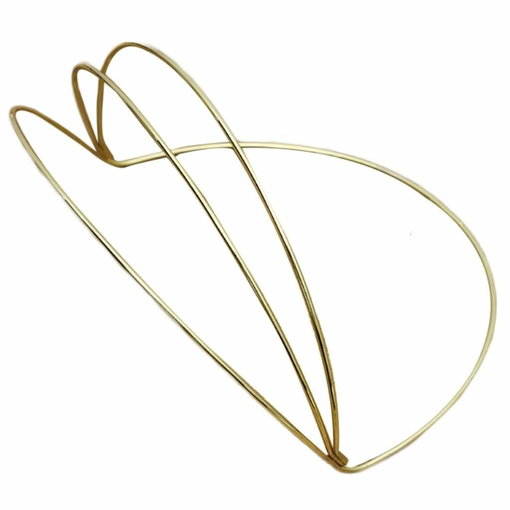 Головной убор с трехслойной повязкой на голове -прямой золотистый, сохраняющий цвет