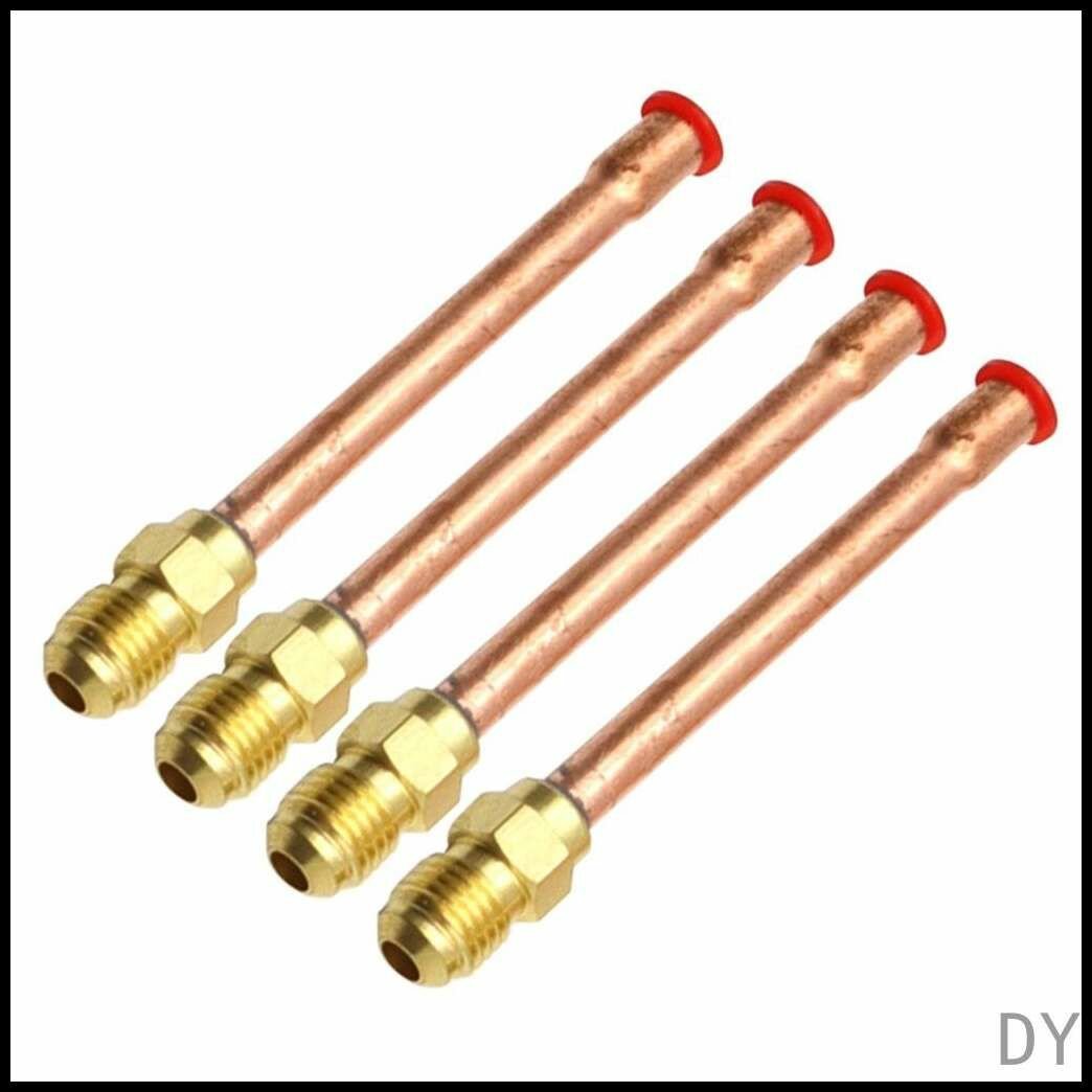 4 шт. 1/4 "раструбный соединитель с медной трубкой, латунный переходник для фитинга трубы аксессуара кондиционера