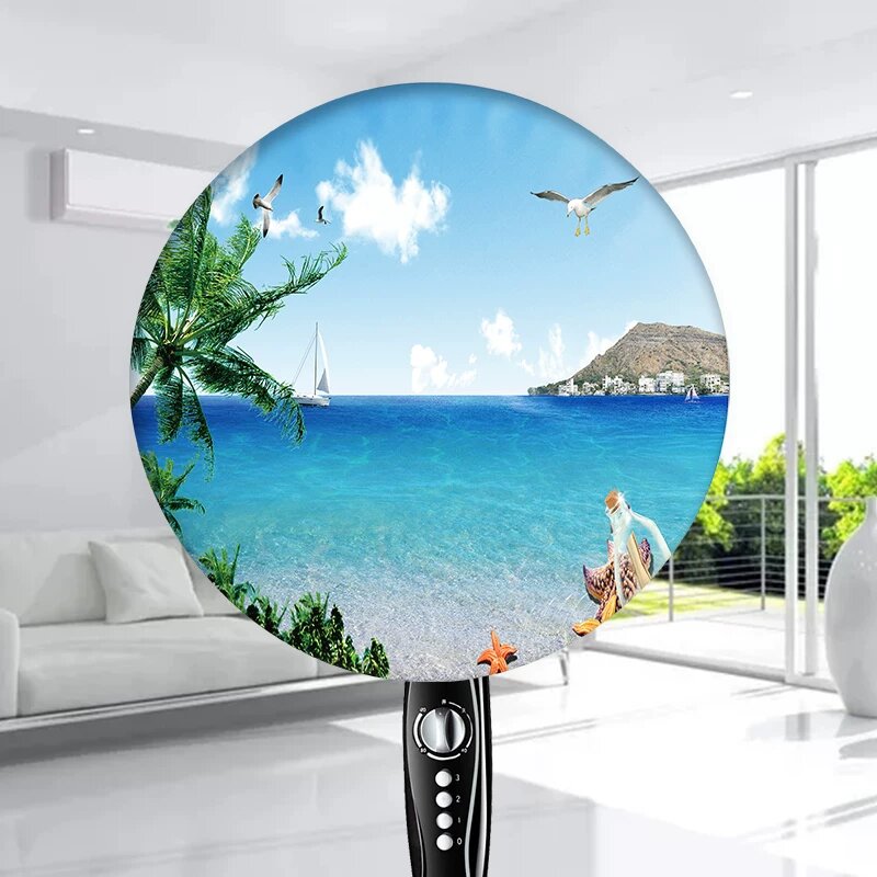 Защитный чехол для вентилятора, универсальный чехол для бытового электрического вентилятора, круглый чехол для