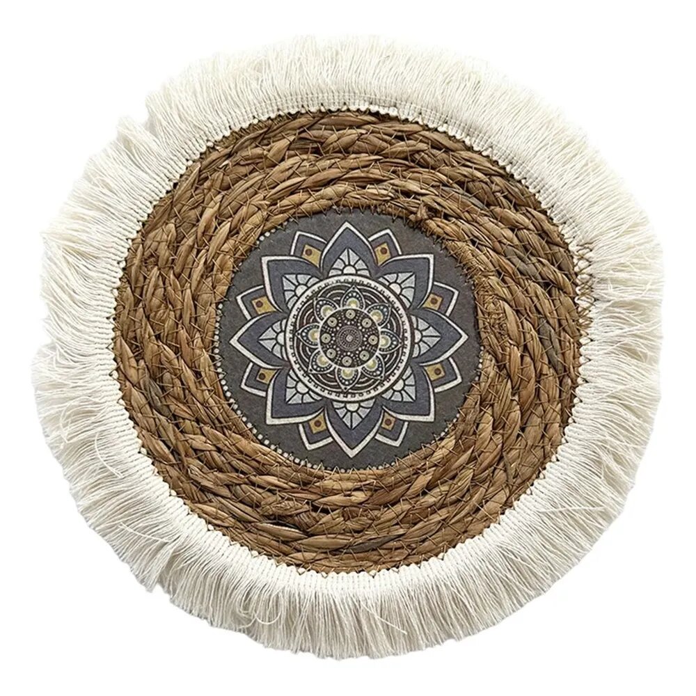 Соломенное настенное украшение Фоновое украшение