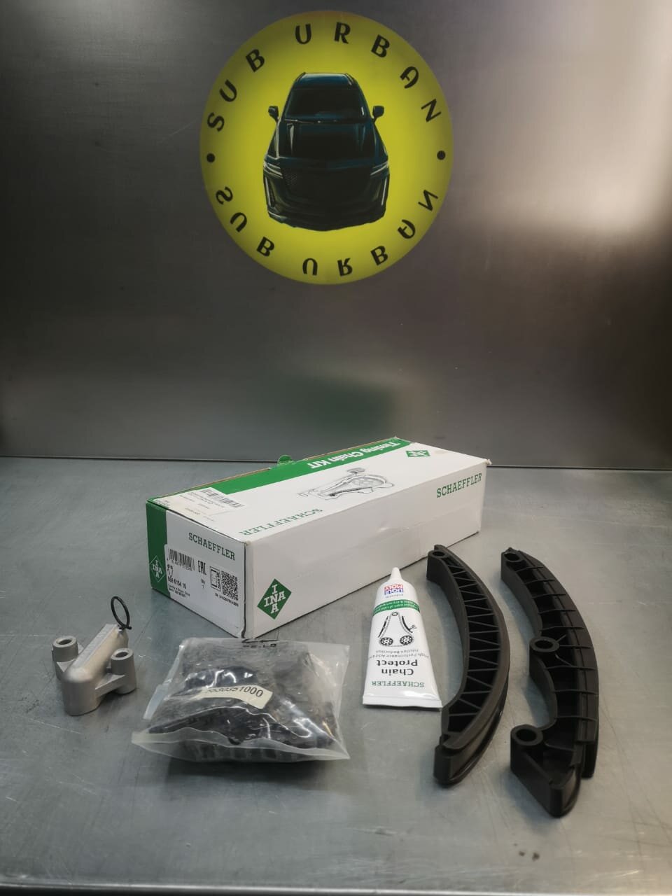 Комплект цепи ГРМ (цепь+натяжитель+планки) Ауди А1 А3, Шкода Фабия Октавия Рапид, Фольксваген Гольф Пассат Поло INA 559015410 (AXU BTS CFNA CAXA CAVD)