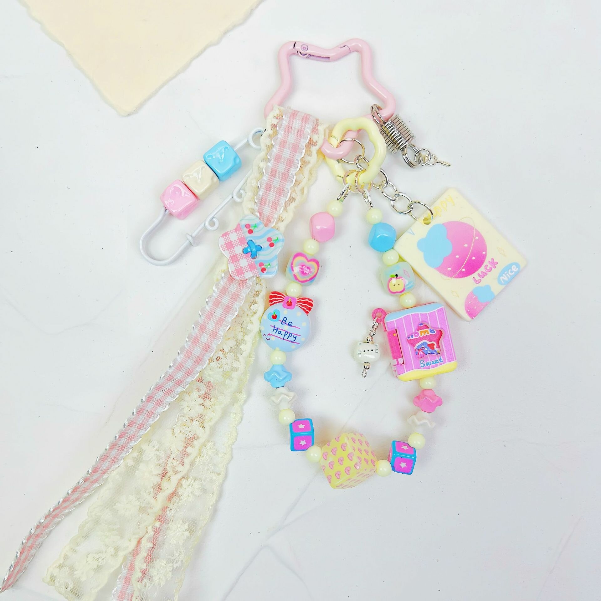 Подвеска для телефона Miu Series Kitty Bag, цепочка для телефона, милый стиль, ремешок на запястье, подвеска для девочек, брелок с пряжкой