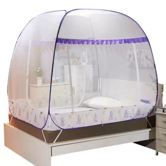 Zhengshun без установки складные бытовые противомоскитные сетки против падения юрты 1.8 м Кровать Шифрование утолщения