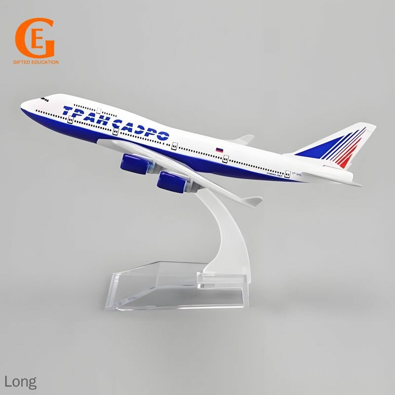 Металлическая модель самолета Боинг 747 коллекционная