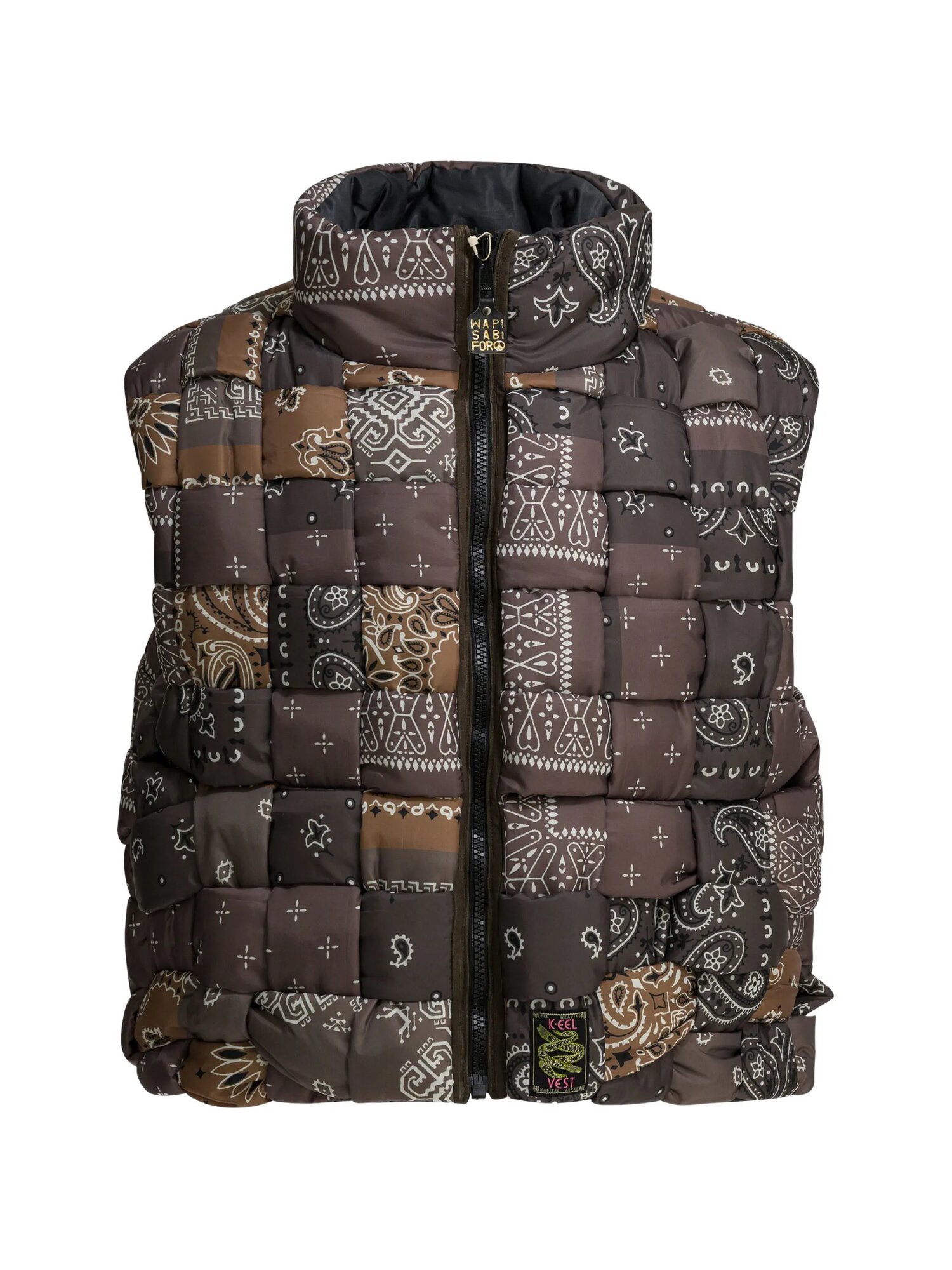 Пальто KAPITAL Bandana-patchwork gilet