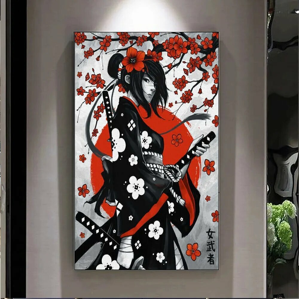 Картина "Японская живопись тушью", 60х40 см, 40x60