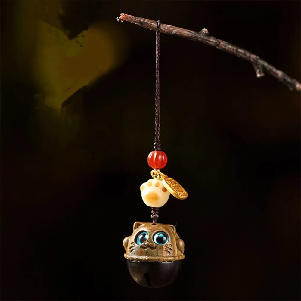 Брелок для кошек из сандалового дерева