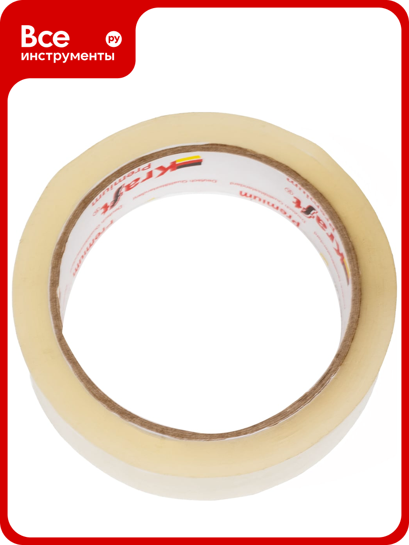 Скотч лента клейкая энаргит 25 мм, 60 м, толщина 45 мкм, прозрачная 4383