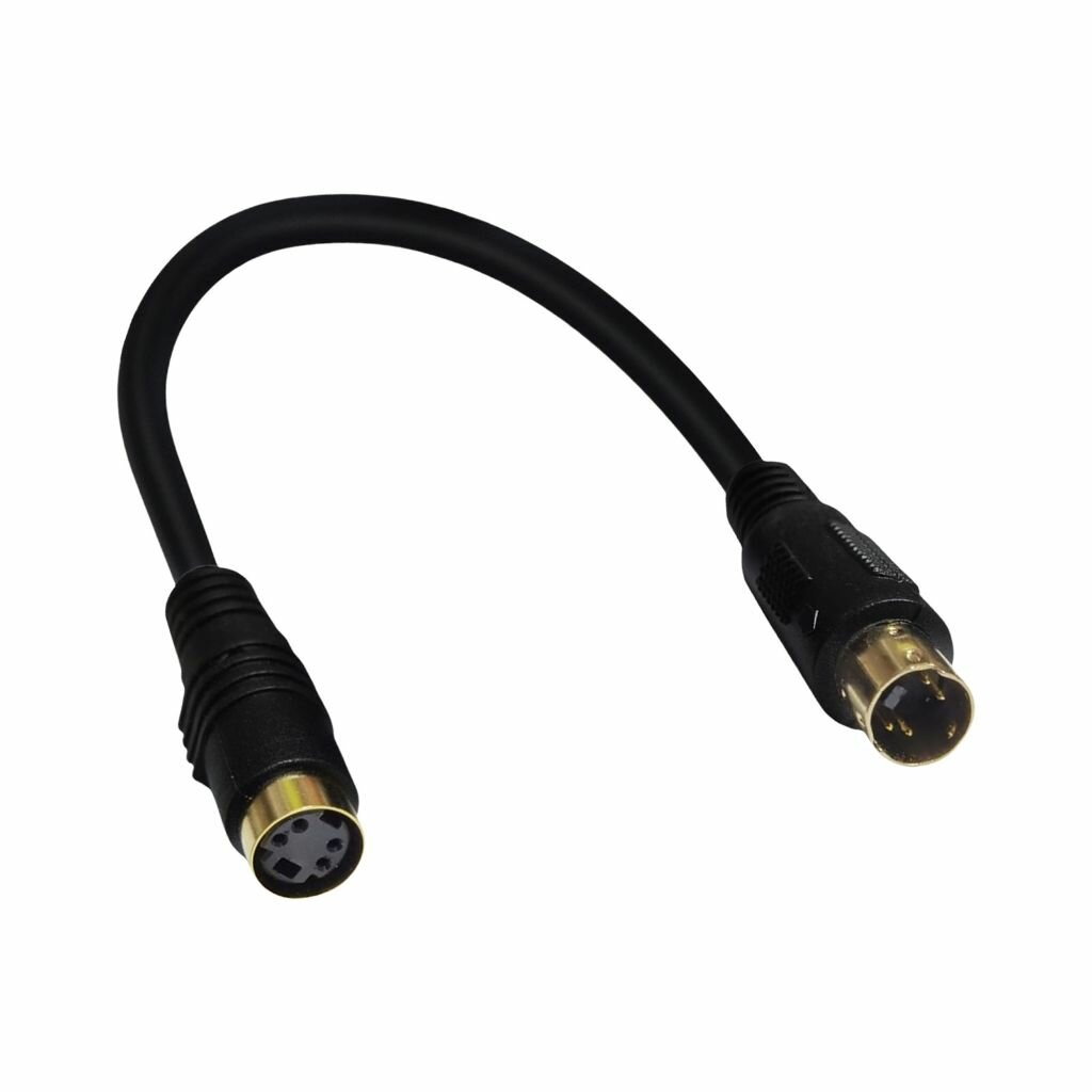 Композитный аудио- и видеокабель S Video 4P с позолоченным медным сердечником от мужчины к женщине-1 м