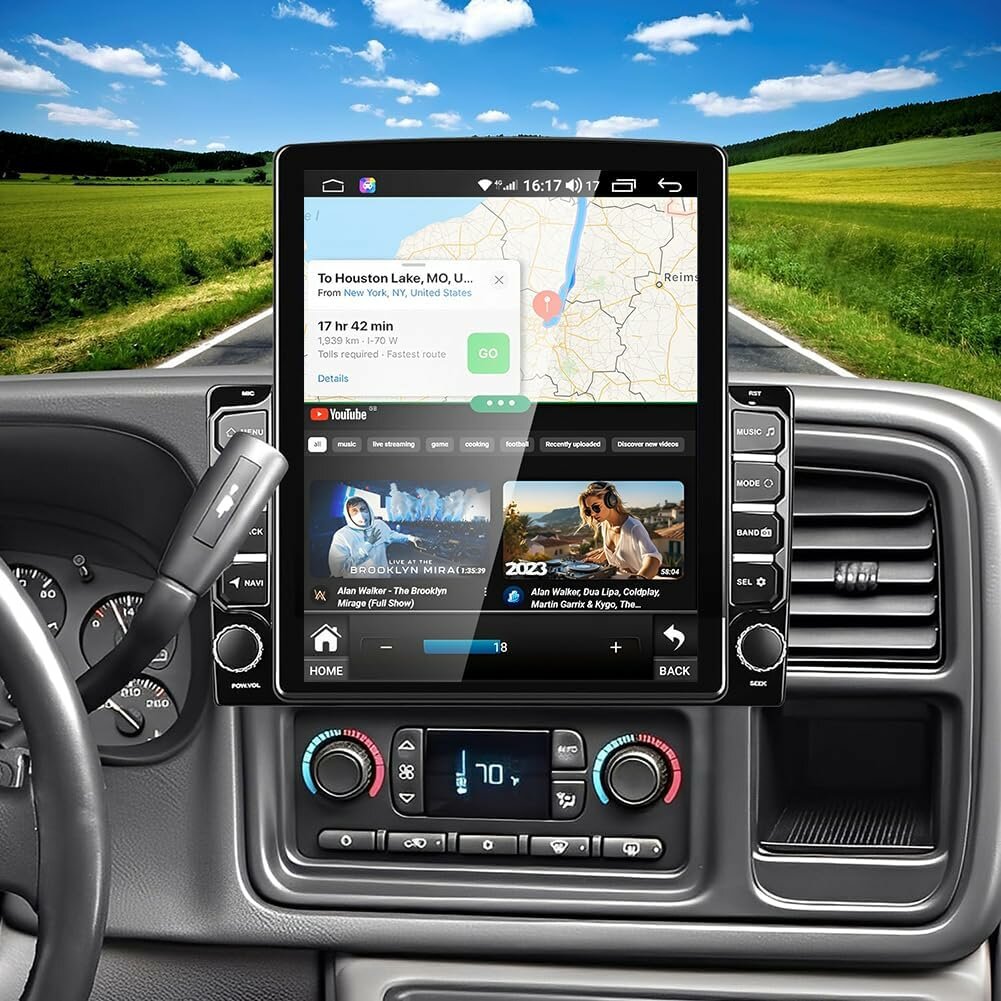 Автомобильная стереосистема Double Din для Chevrolet Tahoe 2003-2006 годов с беспроводным подключением CarPlay и