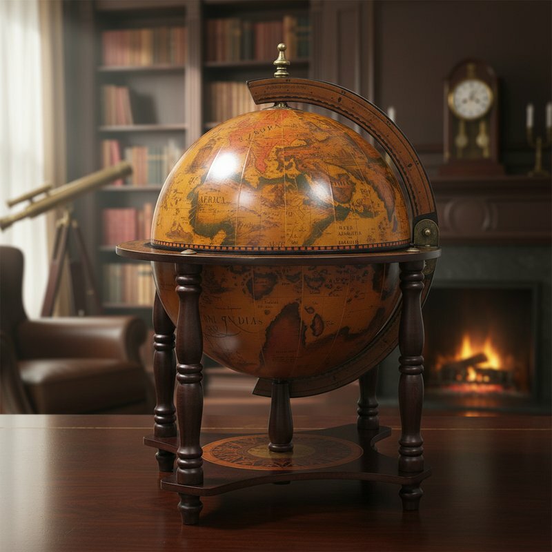 Глобус-бар настольный Олимп