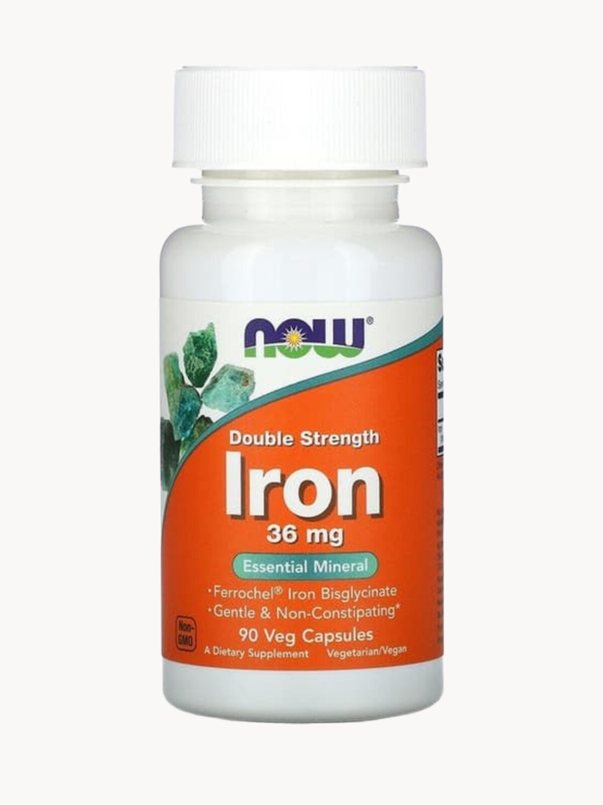 NOW Iron 36 mg Ferrochel 90 капсул