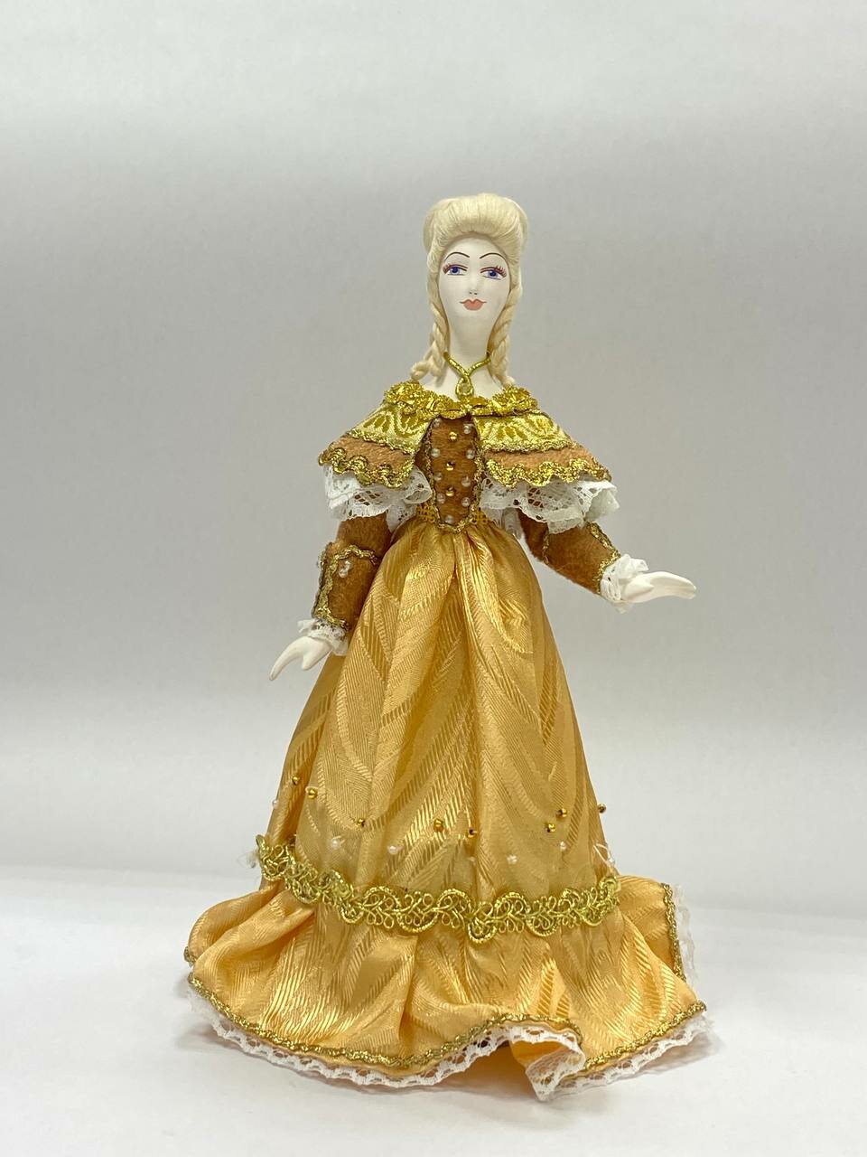 Кукла шкатулка, фарфоровая, Текстиль, СПБ.3