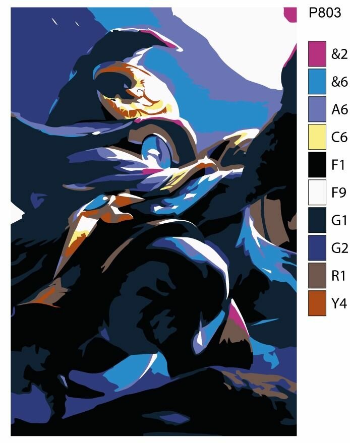 Детская картина по номерам P803 "Игра Mobile Legends. Циклоп" 20x30