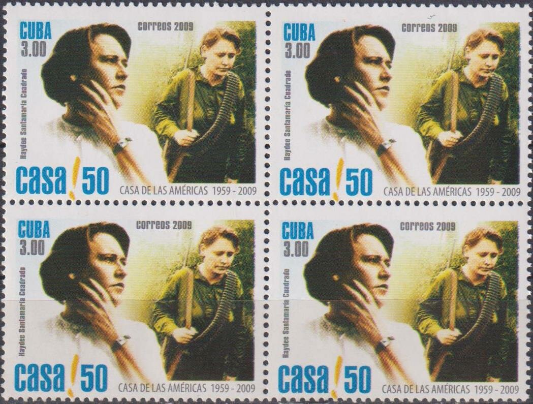 Почтовые марки Куба 2009г. "Аиде Сантамария" Оружие, Революционеры, Знаменитые женщины MNH