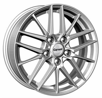Диск автомобильный литой Carwel Лача 16x6.5 5x114.3 et50 dia66.1 Серебристый