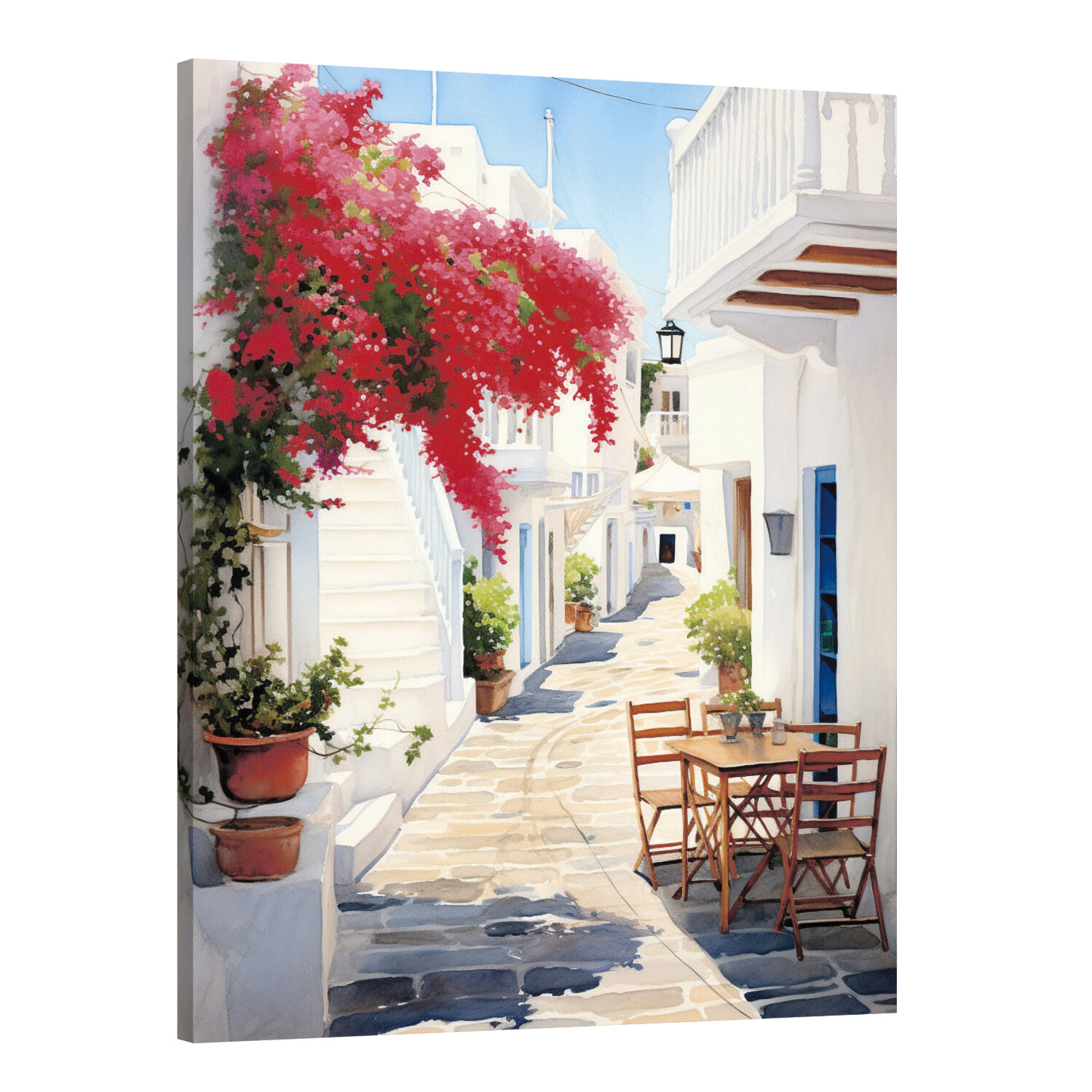 Интерьерная картина 50х70 "Греция: сказочная страна"
