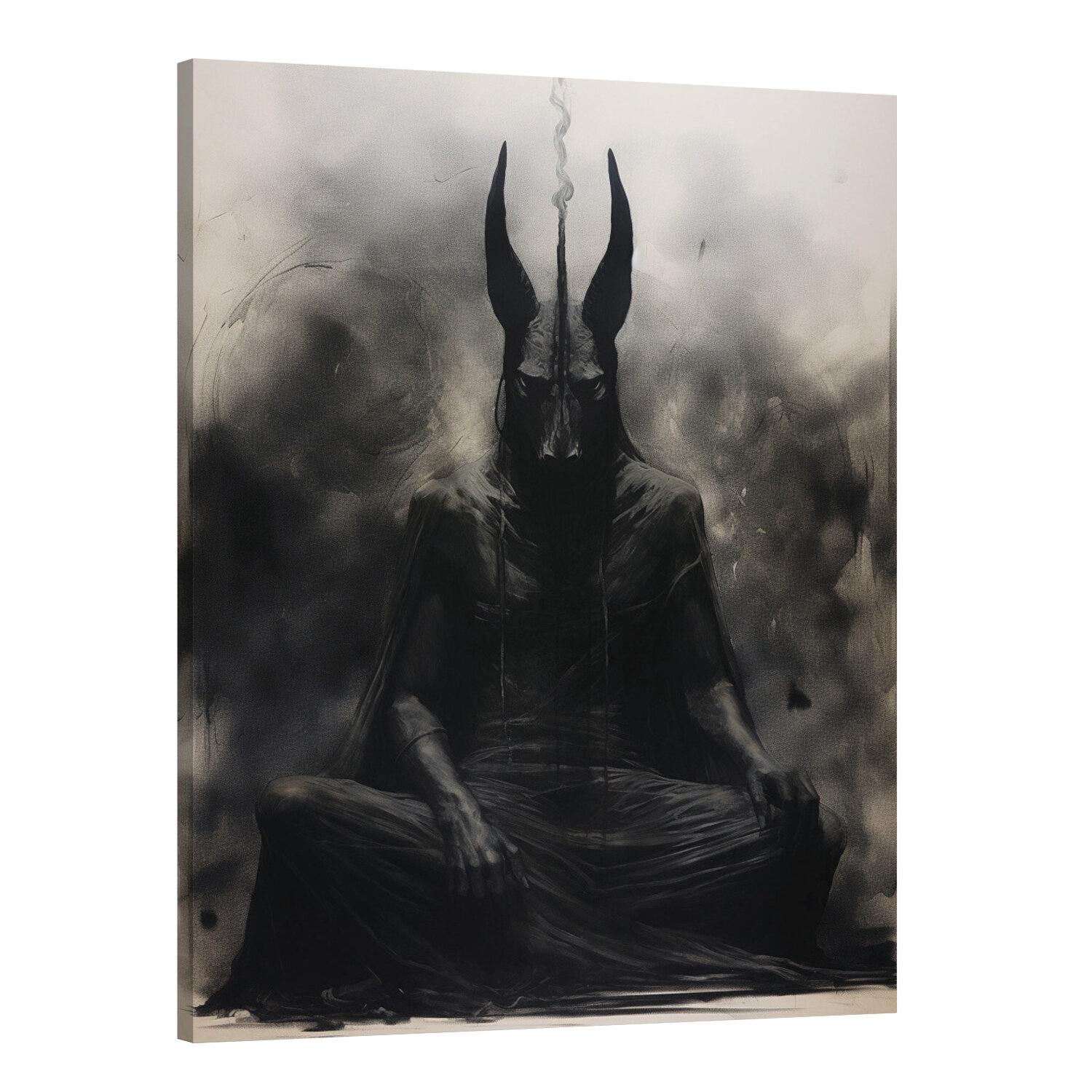 Интерьерная картина 50х70 "Анубис: воплощение вечного покоя"