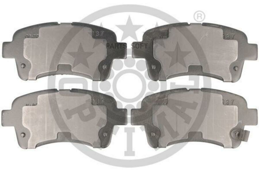 OPTIMAL BP-12376 Колодки тормозные дисковые комплект SUZUKI: LIANA (ER RH_) ()