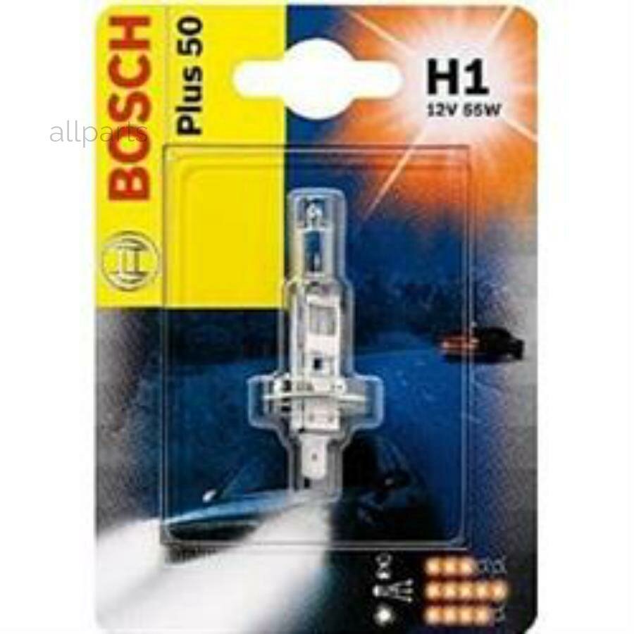 BOSCH 1987301041 лампа H1 12V 55W PLUS 50 (SB)