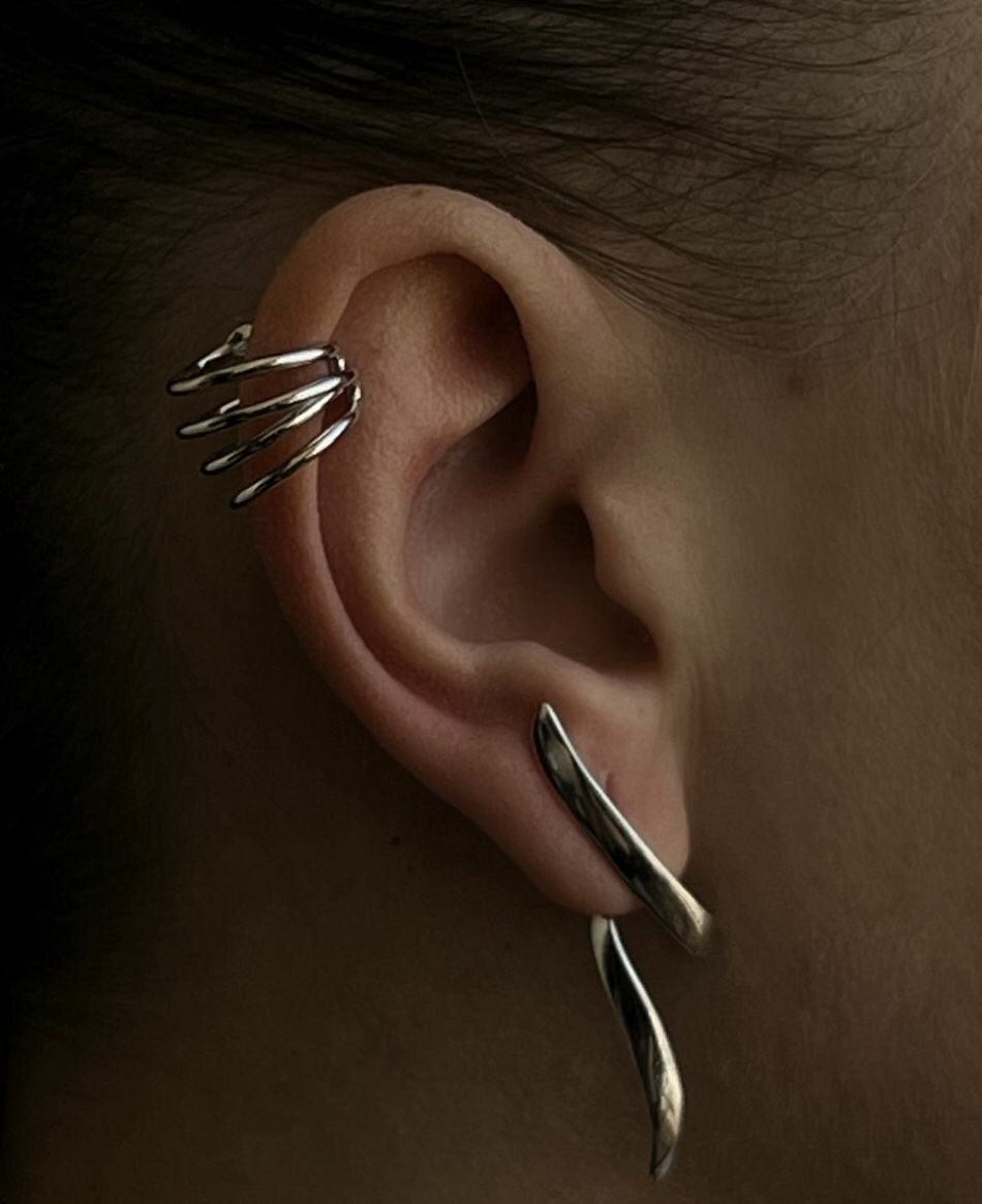 Серьги каффы