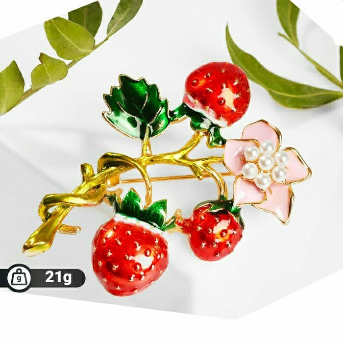 Брошь, эмаль, пластик