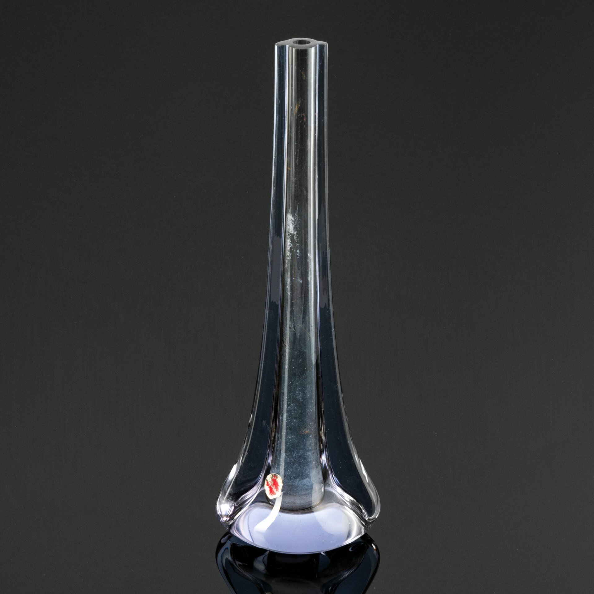 Ваза для одного цветка (солифлер) бледно голубого цвета Galliano Ferro Murano, стекло