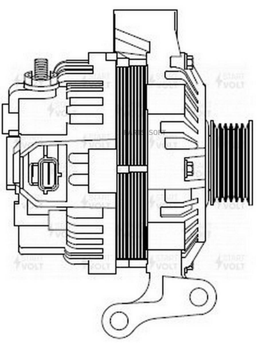 STARTVOLT LG 1001 Генератор Ford Fusion (02-)/Fiesta V (01-) 1.4i/1.6i 90A ()