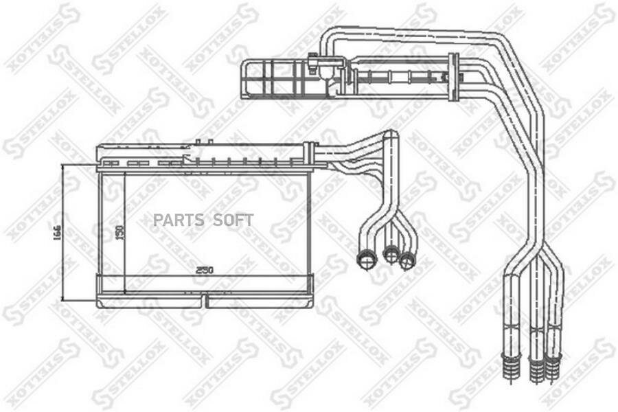 Радиатор отопителя BMW E34 1.8-4.0/2.4TD