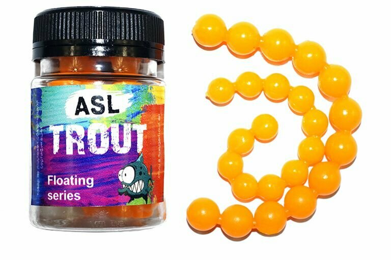 ASL Форель "Икра", цвет №105, ф-9-11мм, 12+12шт/уп