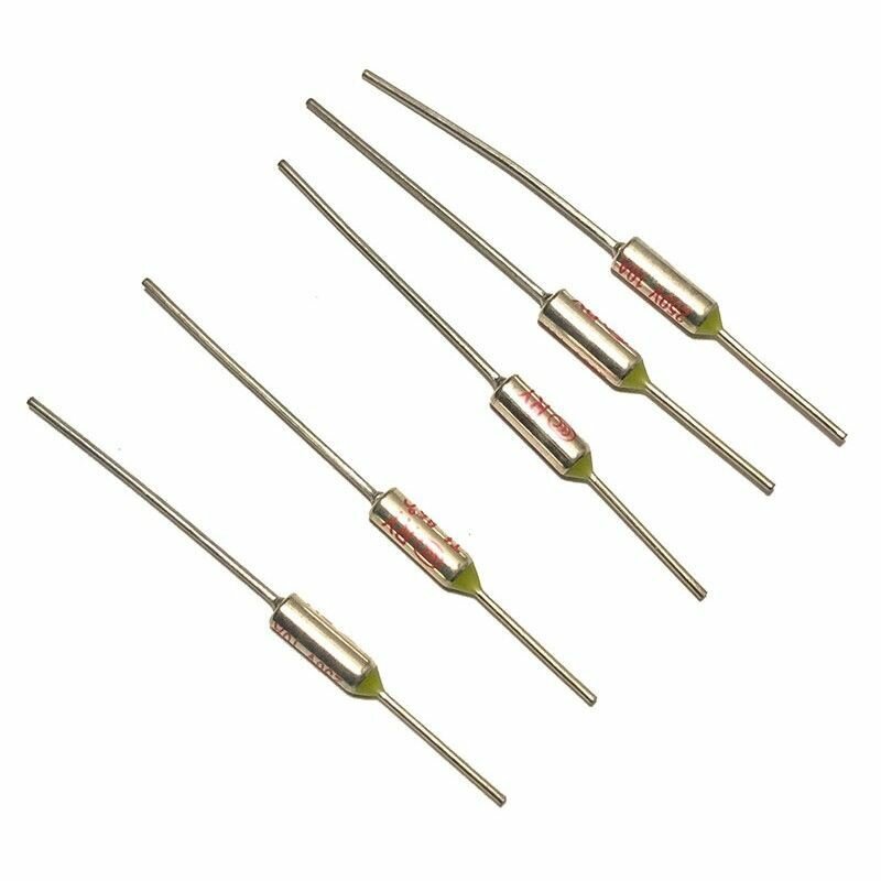 5шт Набор термопредохранителей TZD 15A 250V (190,192,200,210,216*C) металл термостат