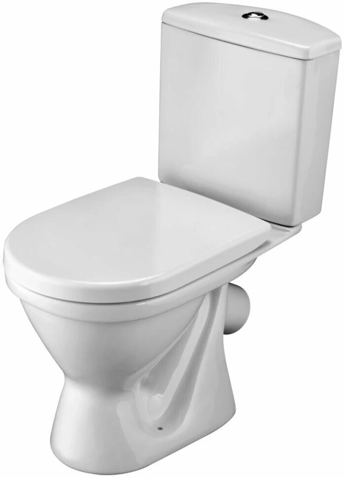 Унитаз-компакт Santek Алькор 1. WH30.2.140 косой выпуск, с сиденьем, белый