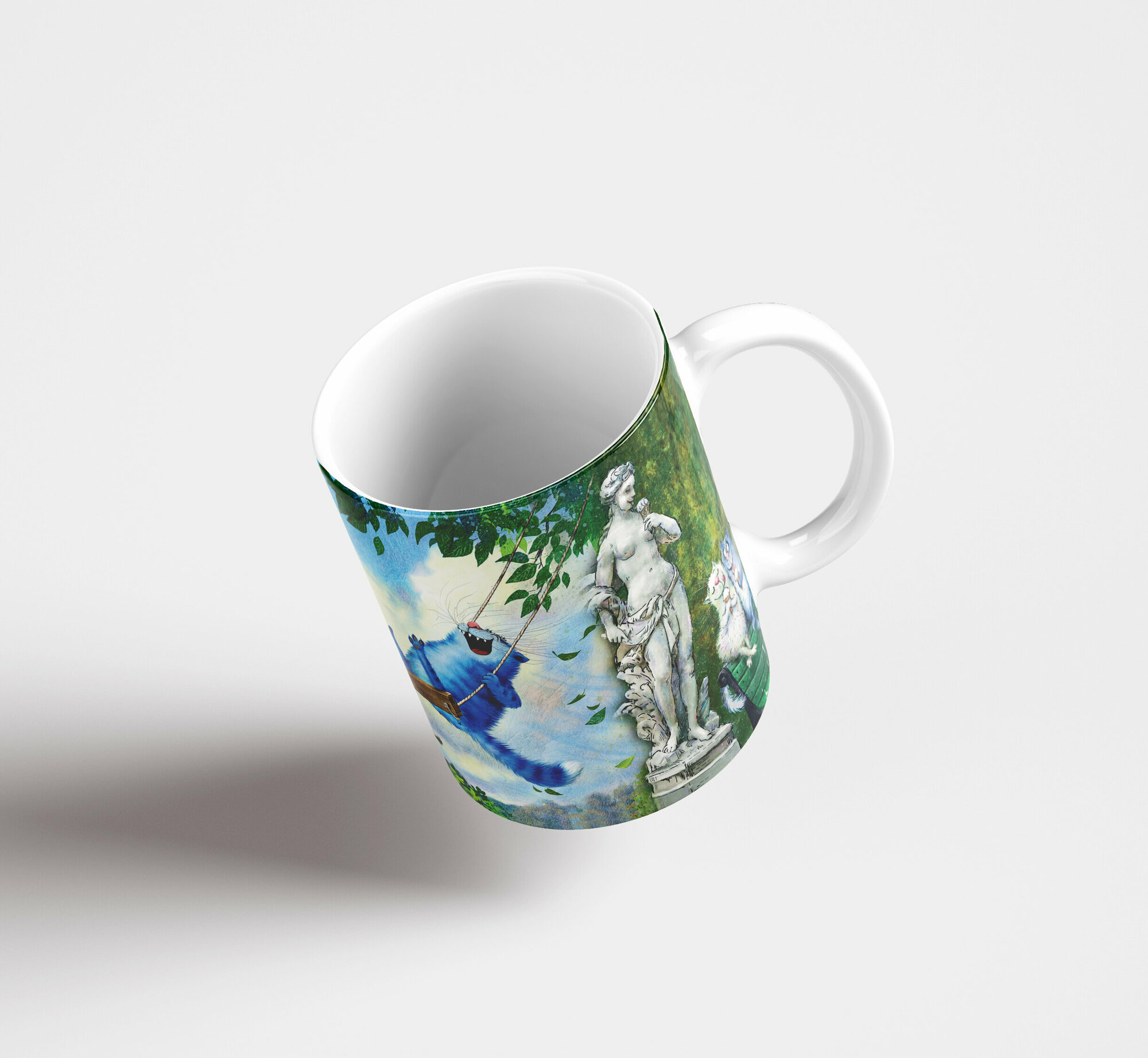 Кружка Медный Всадник "Кошарики" с ручкой, 300 мл