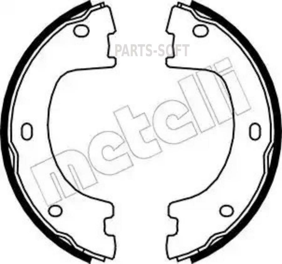 К-т бараб. тормоз. колодок Metelli арт. 530249