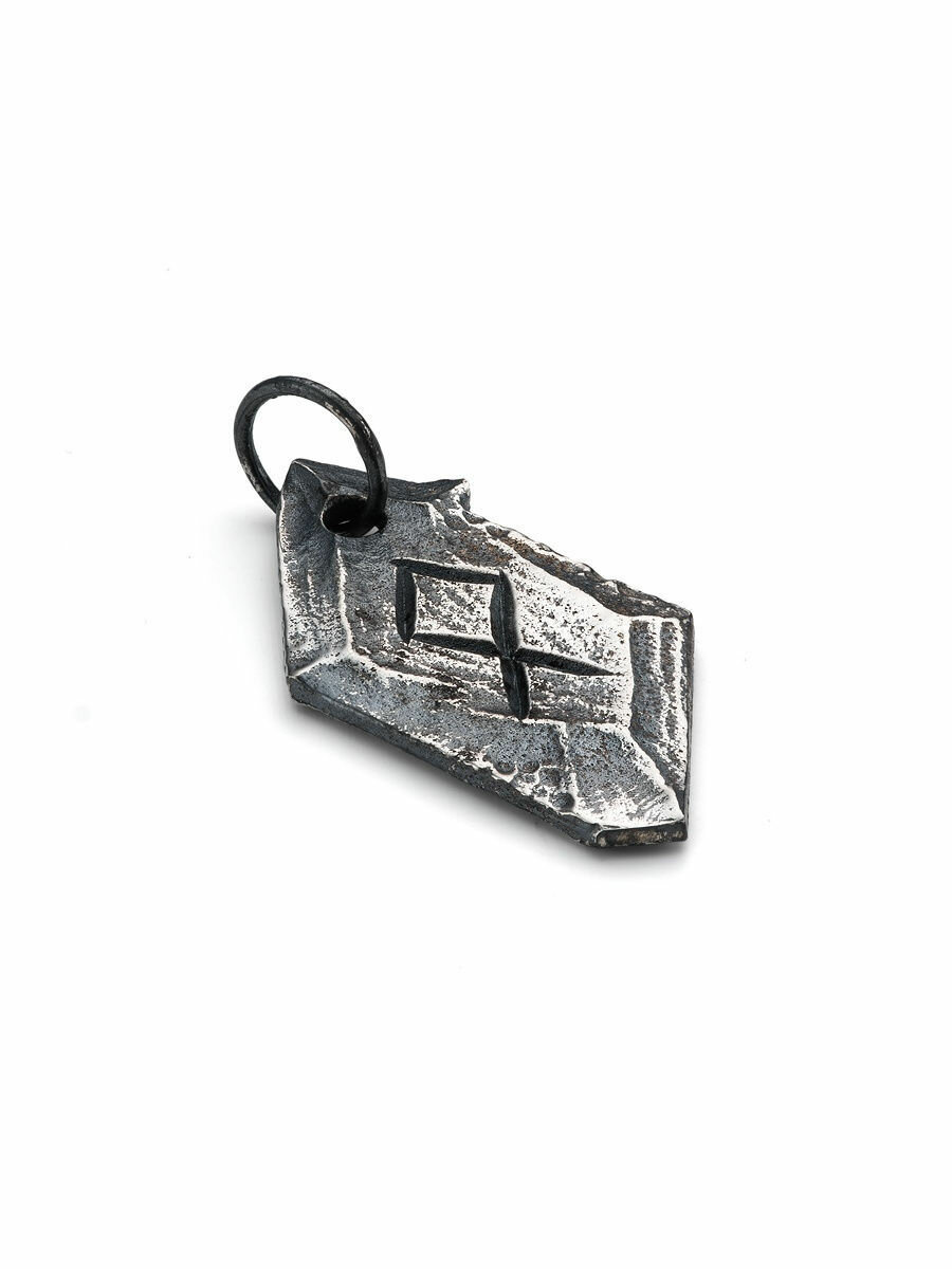 Славянский оберег, подвеска, серебро, 925 проба, чернение