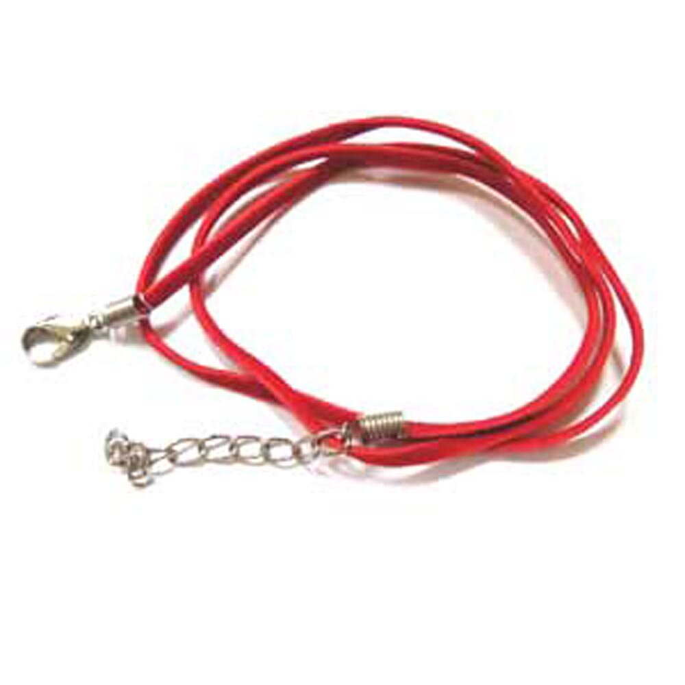 Велюровый шнур с замком JP010-159 красный 45 см, цена за 2 шт.