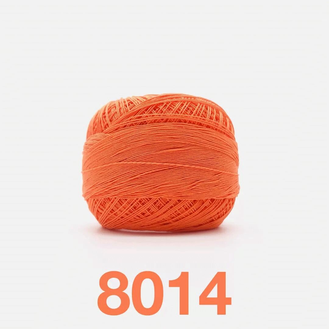 Нитки #80 для вязания кружева и украшений, 100% хлопок, 10 гр. (170 м.) цвет 8014