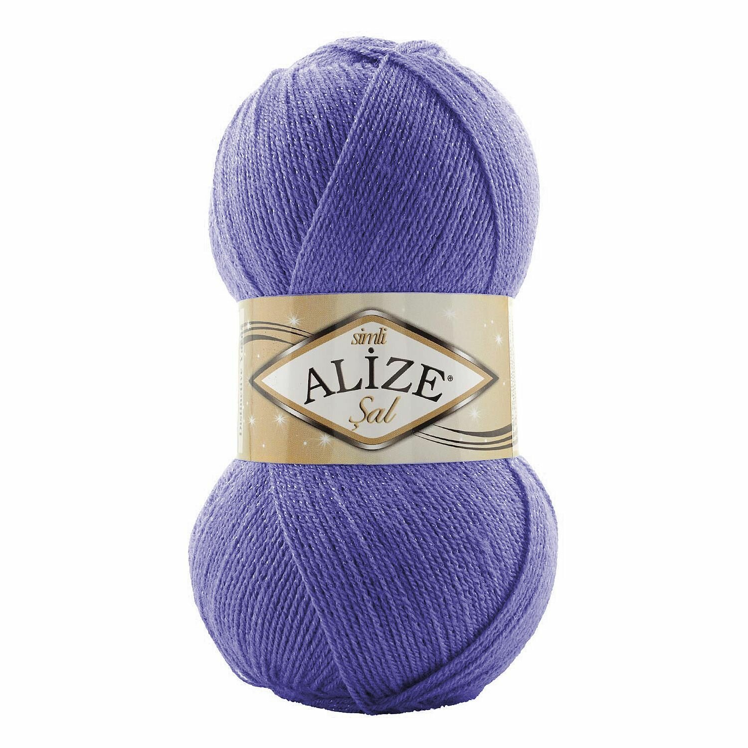 Пряжа ALIZE SAL SIM, фиалка - 851, 95% акрил, 5% металик, 5 мотков, 100 г, 410 м.