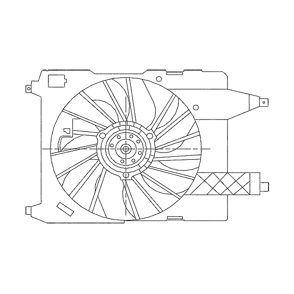 STELLOX 29-99410-SX (2999410_SX / 7701042684 / 7701054967) вентилятор охлаждения\ Renault (Рено) Megane (Меган) 1.4-2.0