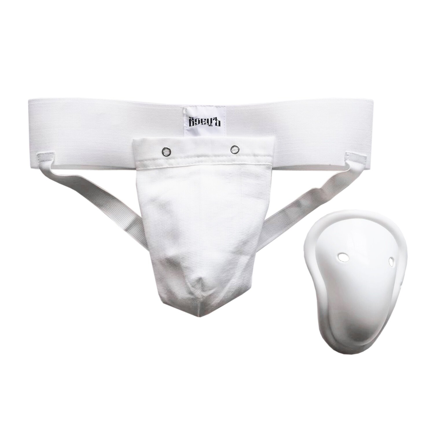 Защита паха 62, размер M, белая, для взрослых мужчин, для бокса и единоборств