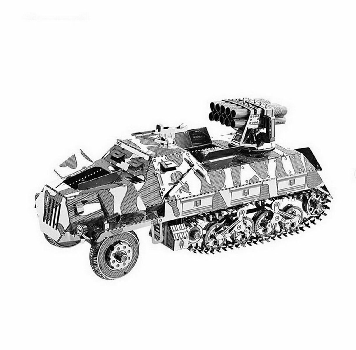 Металлический конструктор / 3D конструктор / Сборная модель 3D Metal Model Half Track Rocker Launcher
