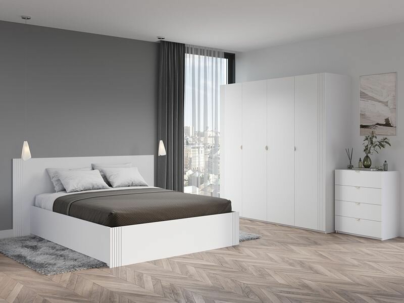 Комплект мебели в спальню "Санторини 2" Лотос