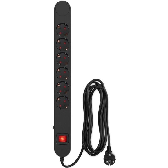 Сетевой фильтр Ippon NF-EU-3-10 3м (6 розеток) черный