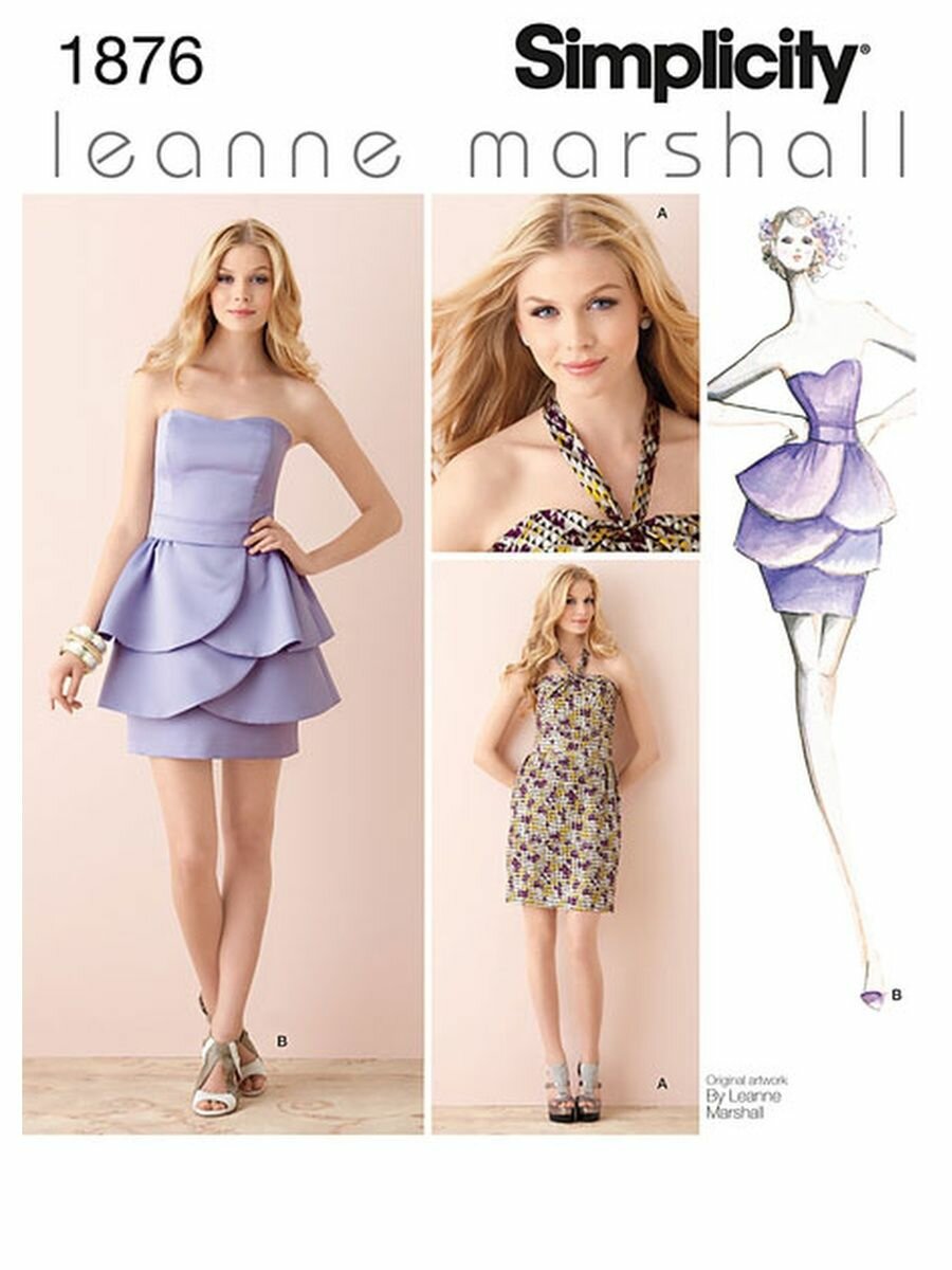 Выкройка Коктейльное короткое платье