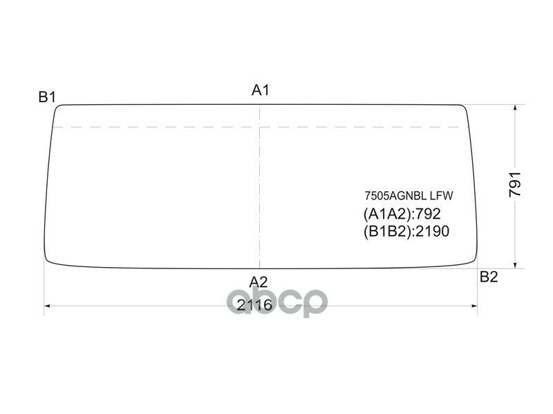 Стекло лобовое Scania 3-Series 81-96 XYG арт. 7505AGNBL LFW