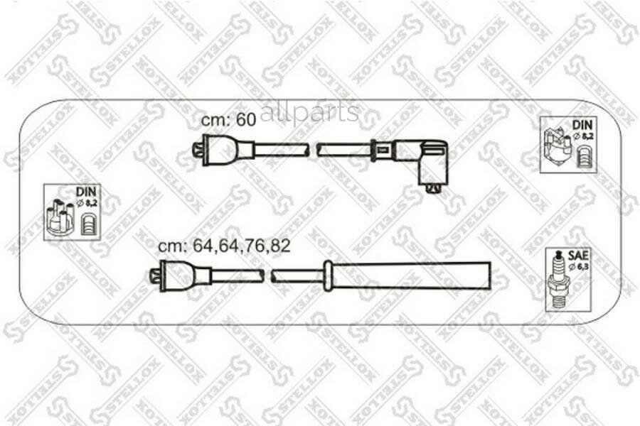 STELLOX 1038310SX к-кт проводов!\ Ford Sierra 1.3/1.8/2.0 OHC 82>
