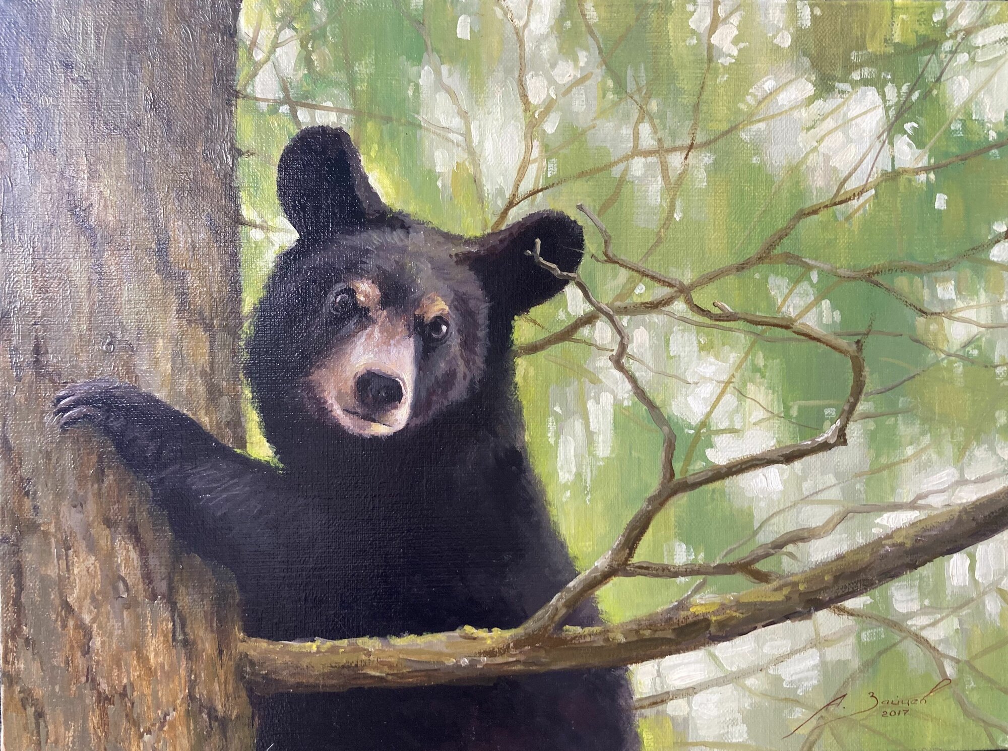 ART-Salon at Oktyabrskaya "Мишка", 30х40 см, холст, масло, авторская работа