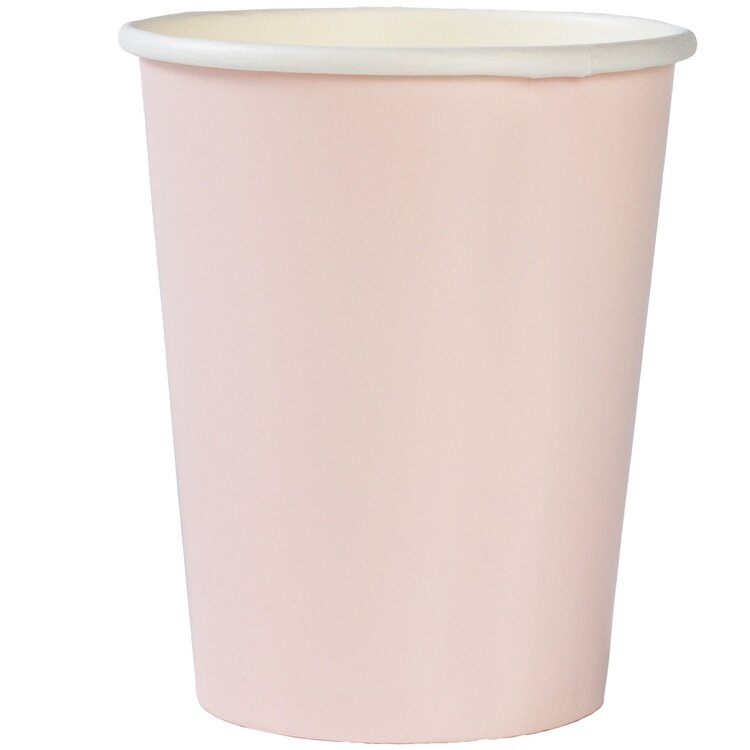 Стаканы бумажные Пастель розовые, 6 штук, 250 мл